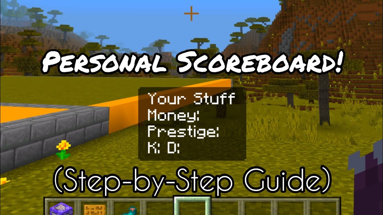 How To Make Personal Scoreboards Step By Step Guide Minecraft