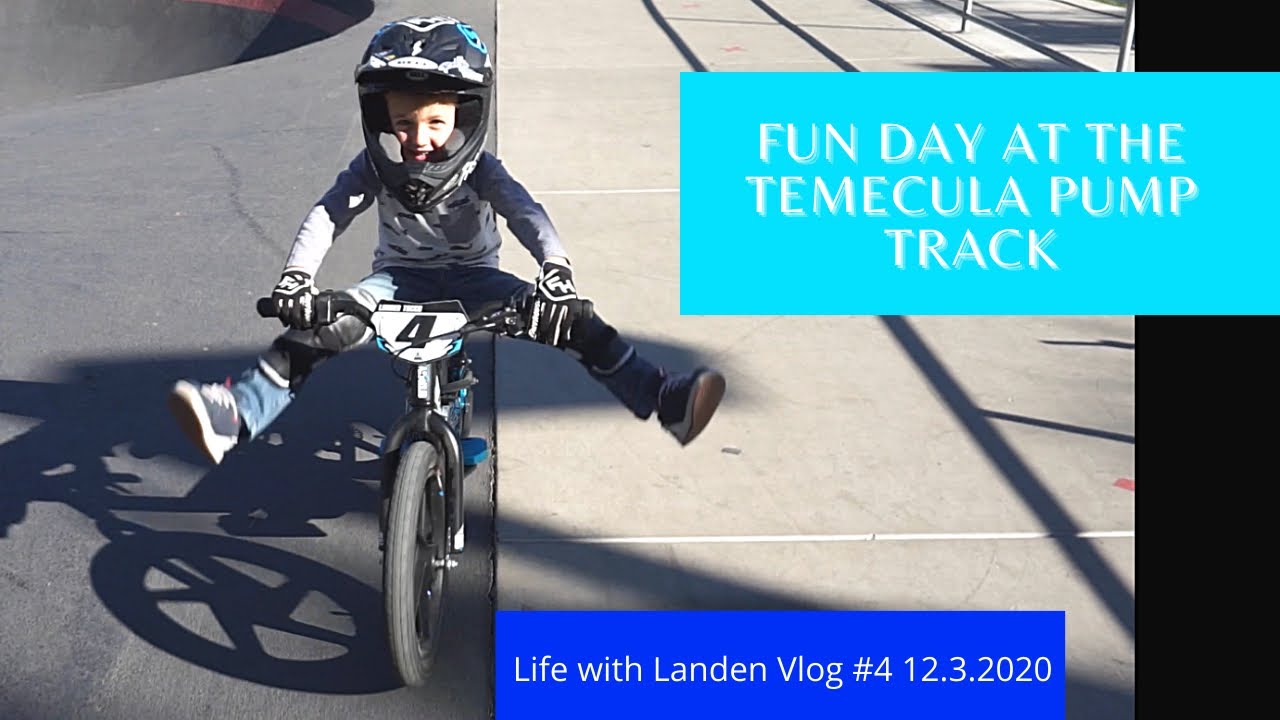 Fun Day at the Temecula Pump Track | Life With Landen Vlog 4 - YouTube