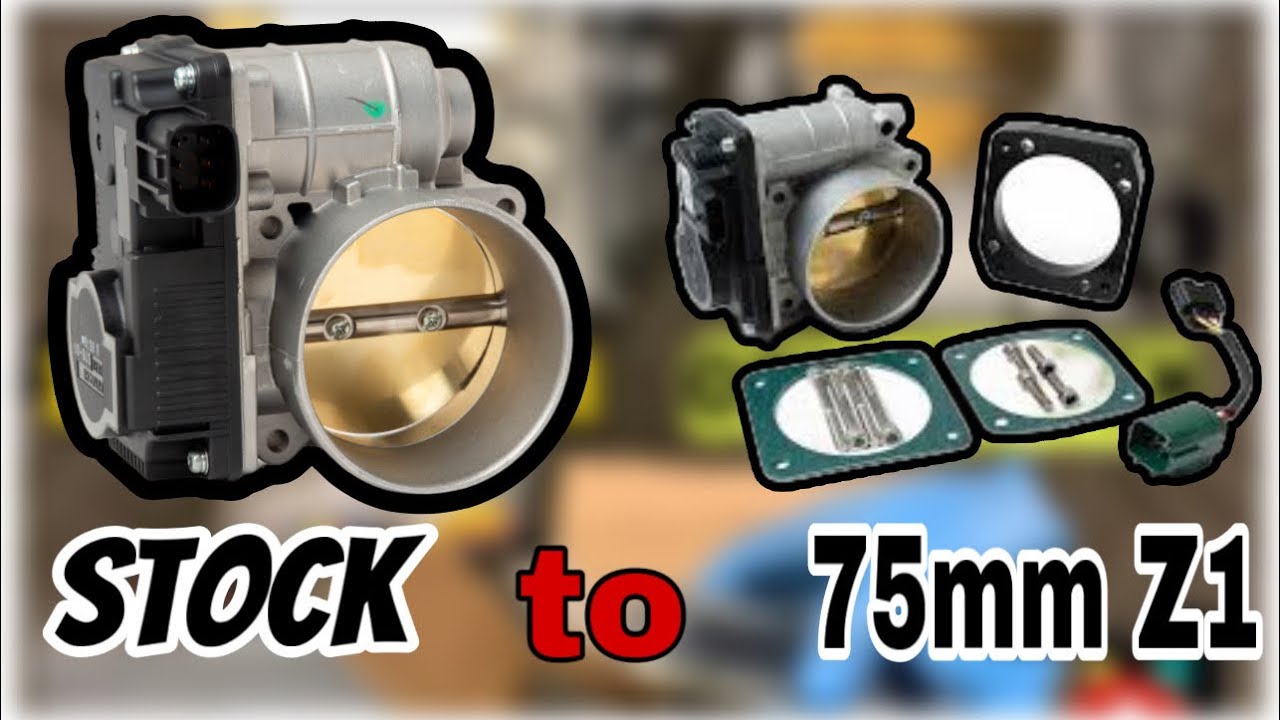 75mm throttle body kit installing and review (Z1 motorsport) #drifting ...