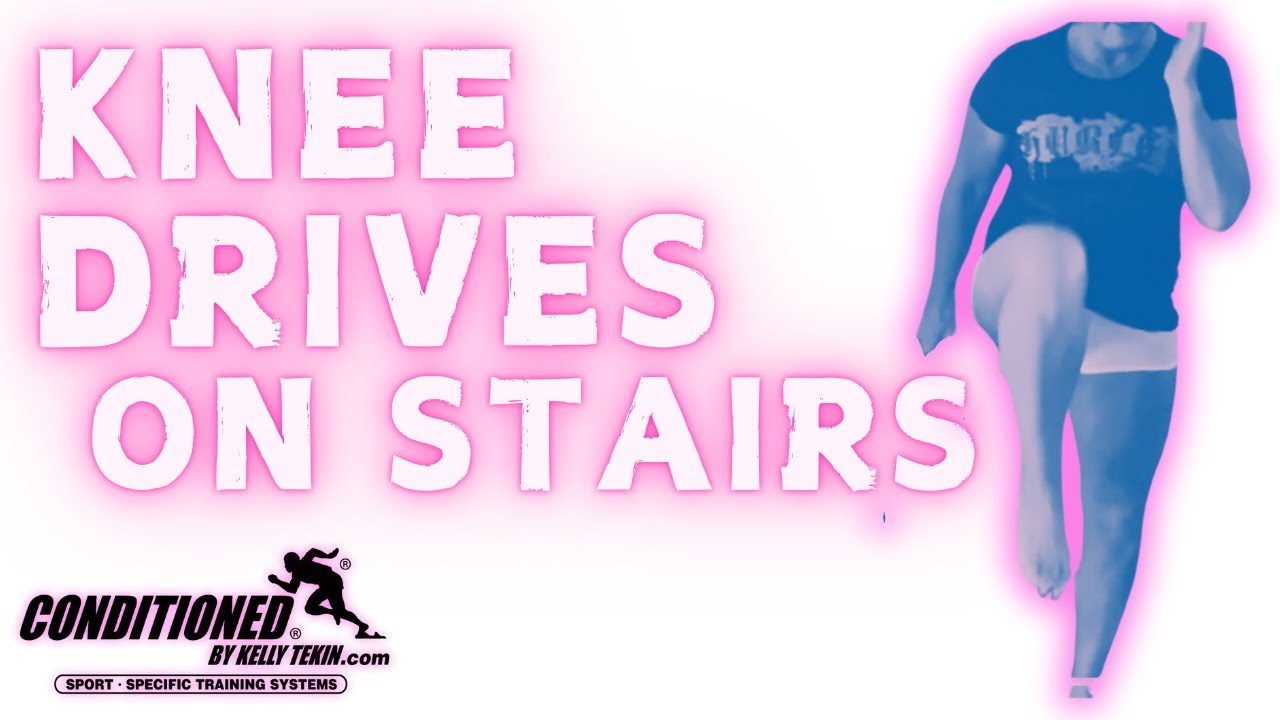 Home Workout | Knee Drives on Stairs | Legs - YouTube