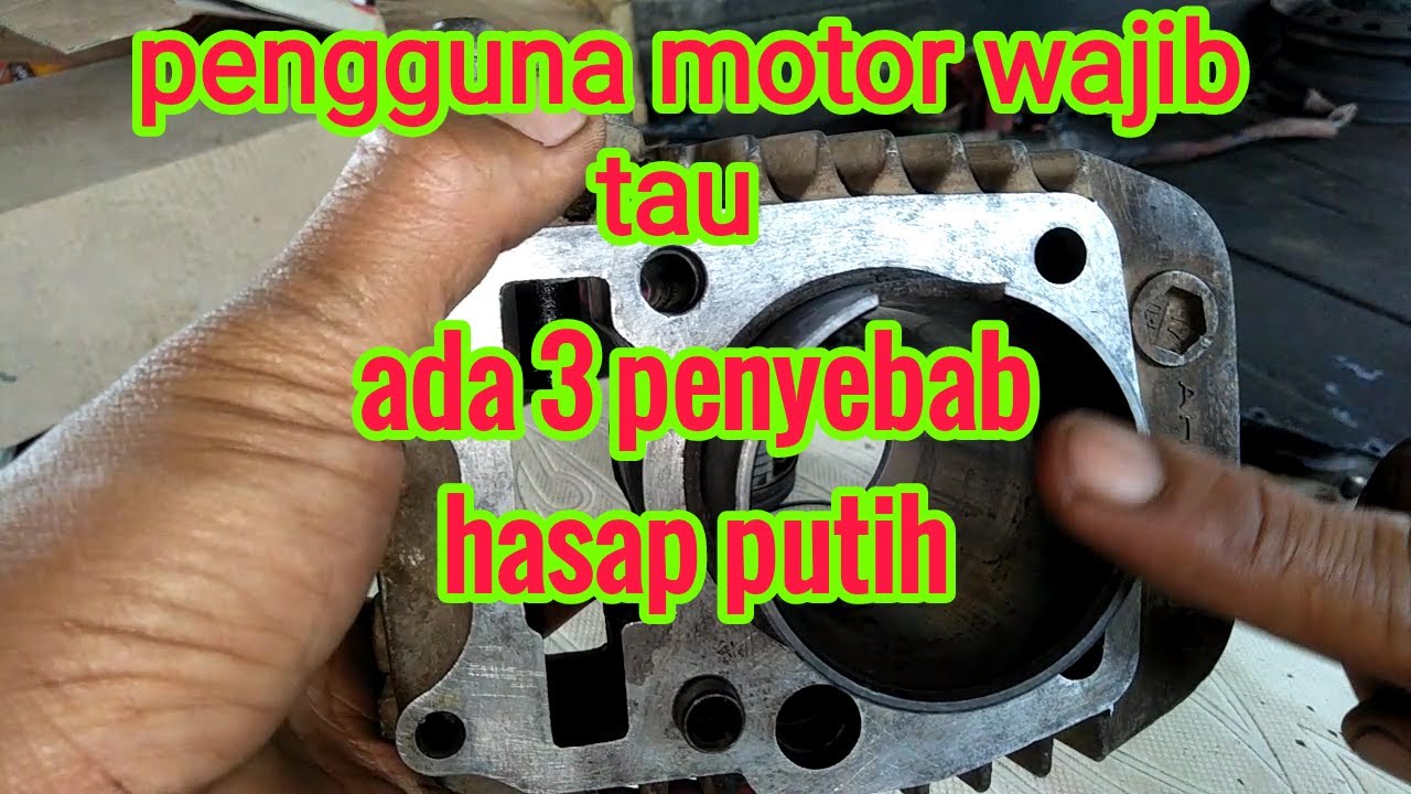 penyebab motor berasap putih - YouTube