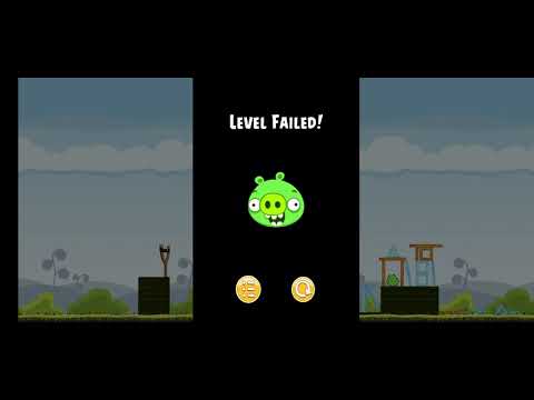 My first attempt at beating angry birds classic level 4-19 powerless ...