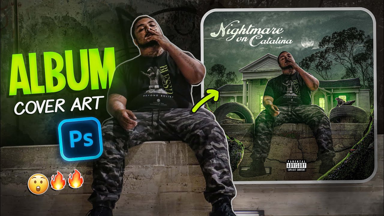 How to make a Creepy Album Cover Art in Photoshop! - YouTube