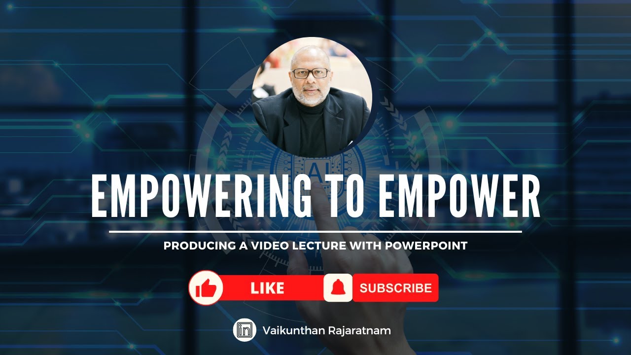 Producing a video lecture with PowerPoint - YouTube