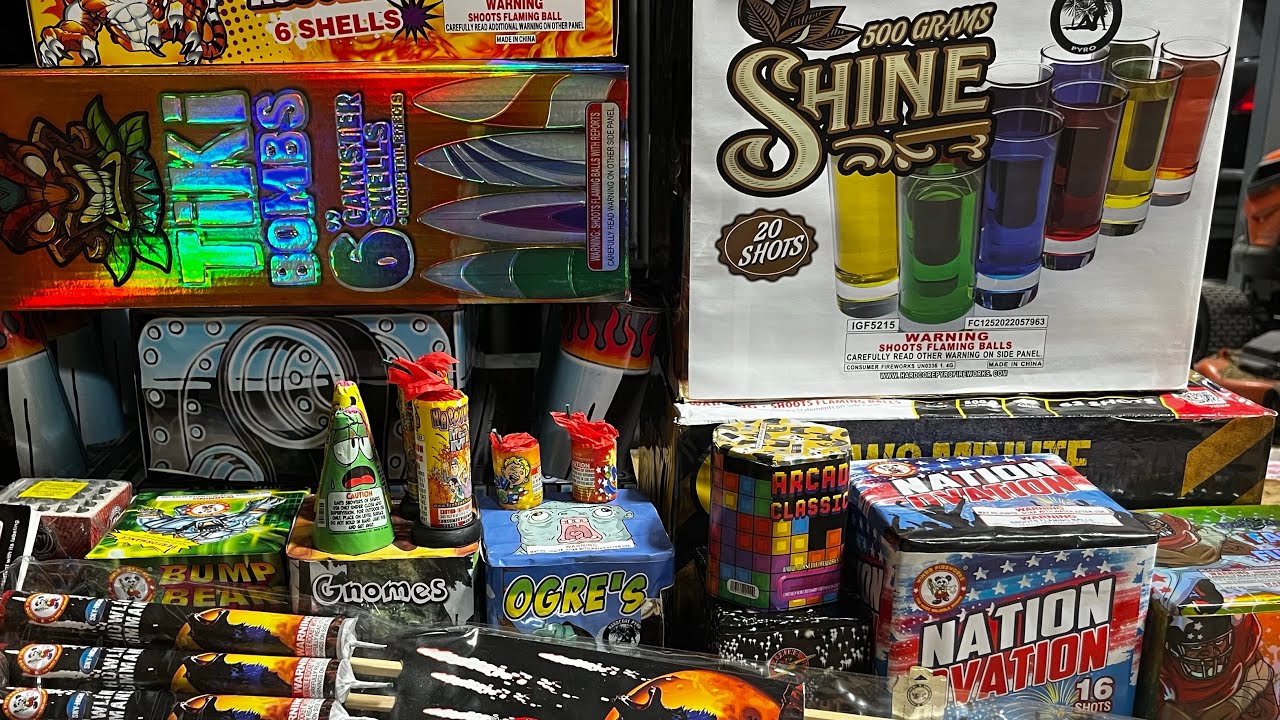 Mini firework show preview - YouTube