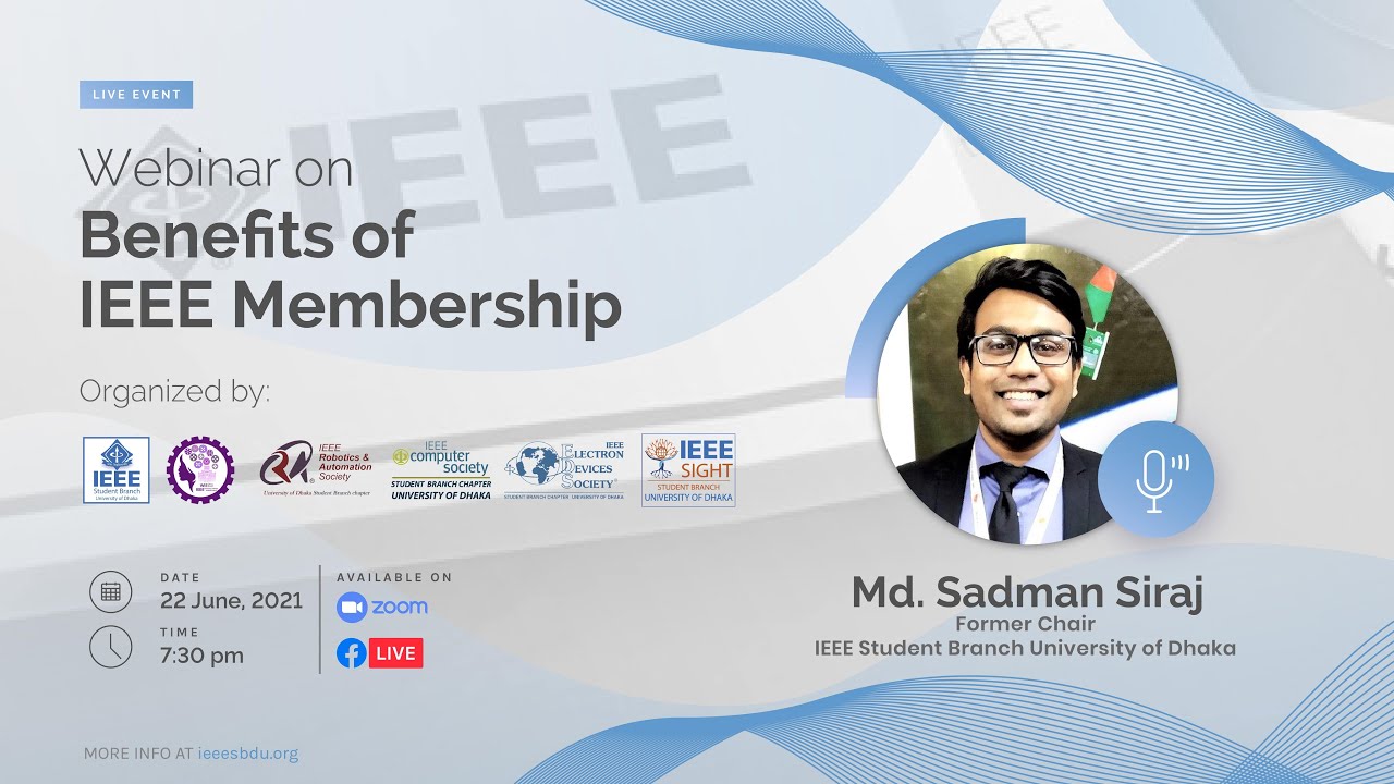 Webinar on "Benefits of IEEE Membership" - YouTube