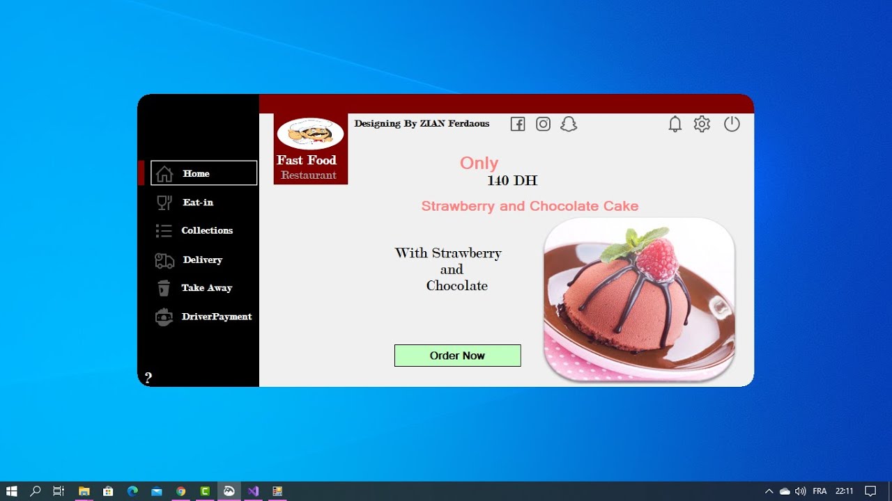 #How To Desing Application Of A Fast Food Restaurant in WinForm C - YouTube