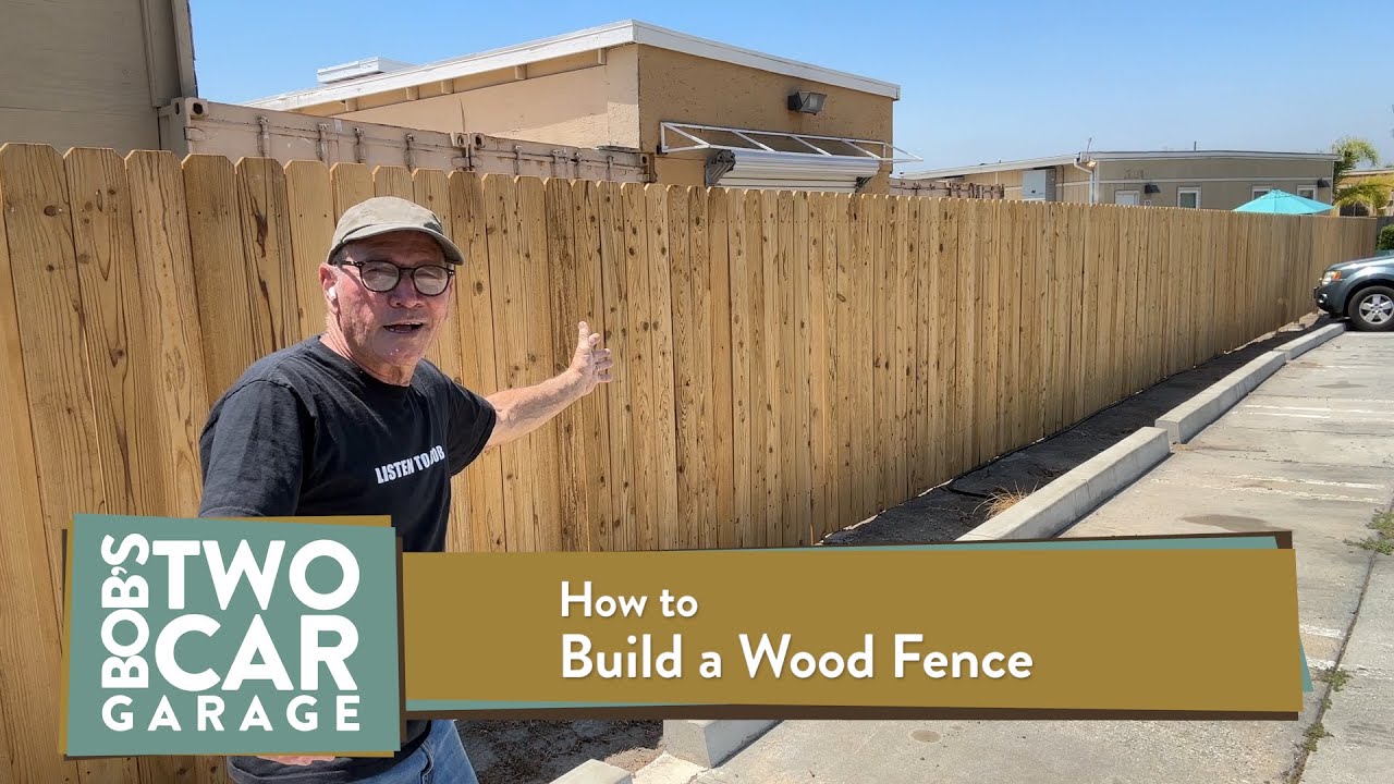 How to Build a Wood Fence - YouTube