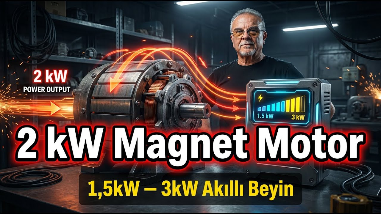 2 kW Magnet Motor ve 1,5kW-3kW Akıllı Beyin - YouTube