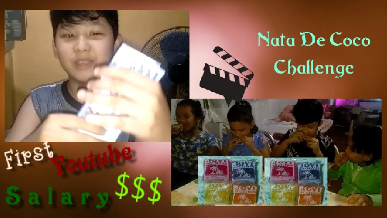 Youtube Salary / Nata De Coco Challenge - YouTube