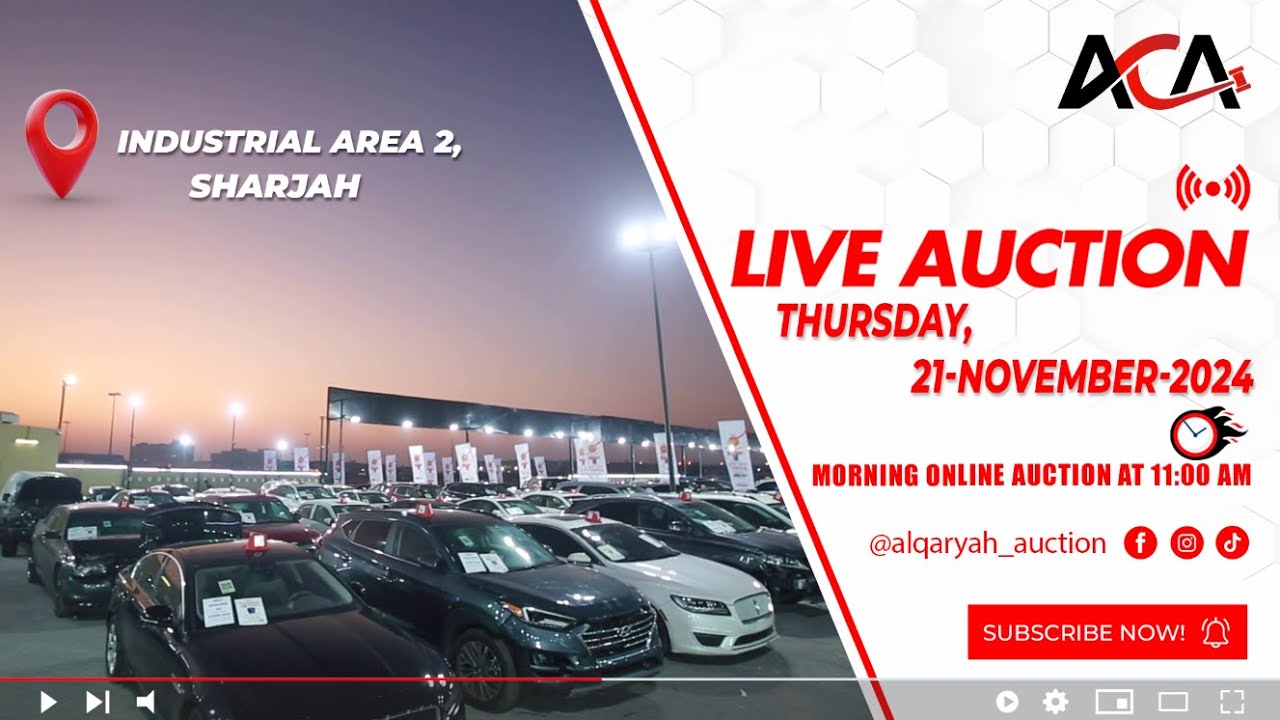 AL QARYAH CARS AUCTION | INDUSTRIAL AREA 2 SHARJAH |MORNING ONLINE ...