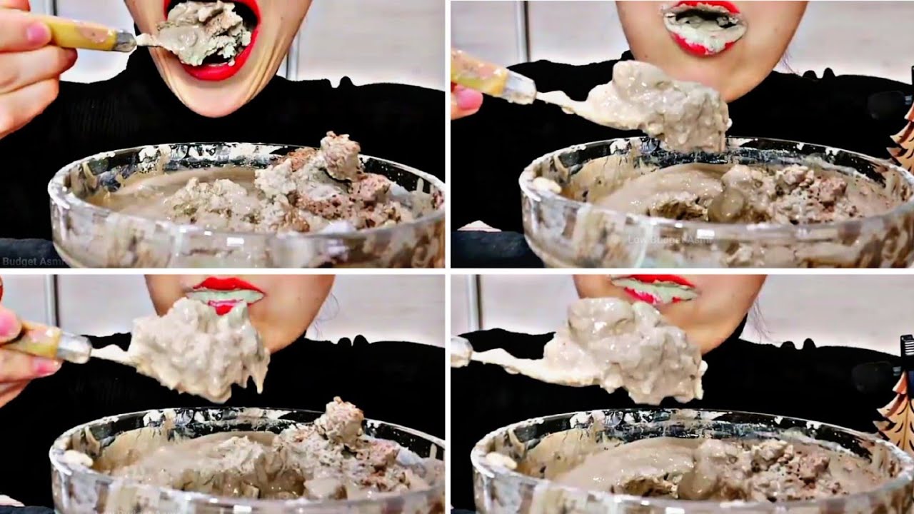 CLAY PASTE EATING ASMR 🤤🤤🥰 || Wet clay paste eating | slate bar eating ...