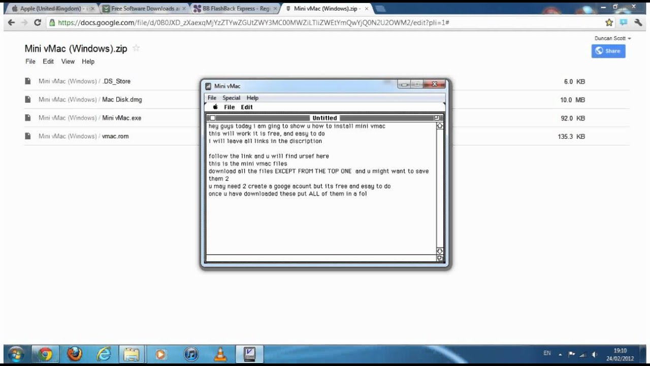How To Install Mini vMac On Windows - YouTube