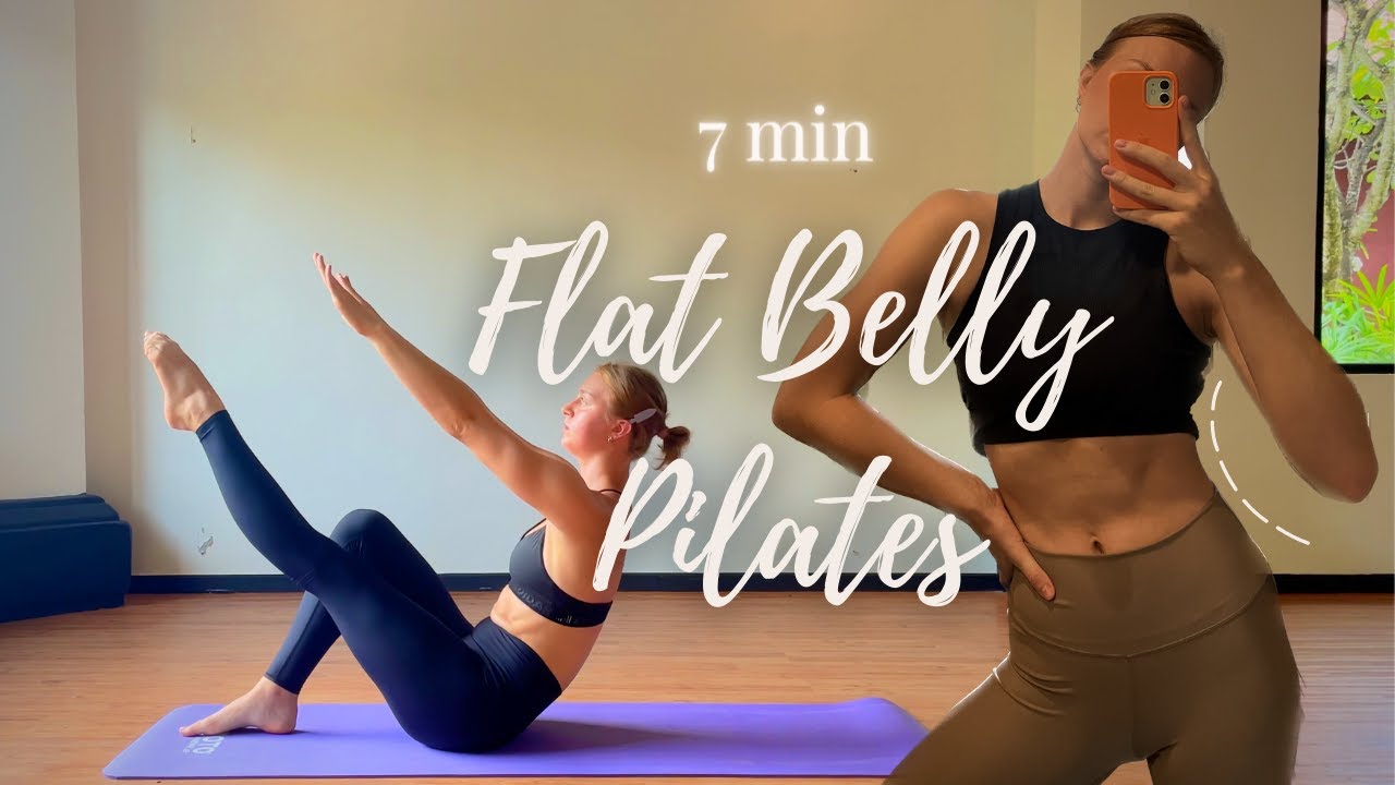 7 MIN Flat Belly PILATES AB Workout | No Equipment - YouTube