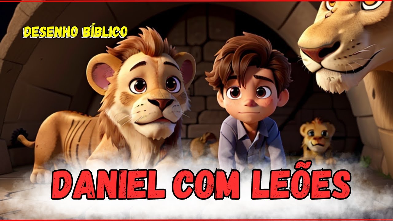 Desenho Bíblico: Daniel na Cova de Leões - YouTube
