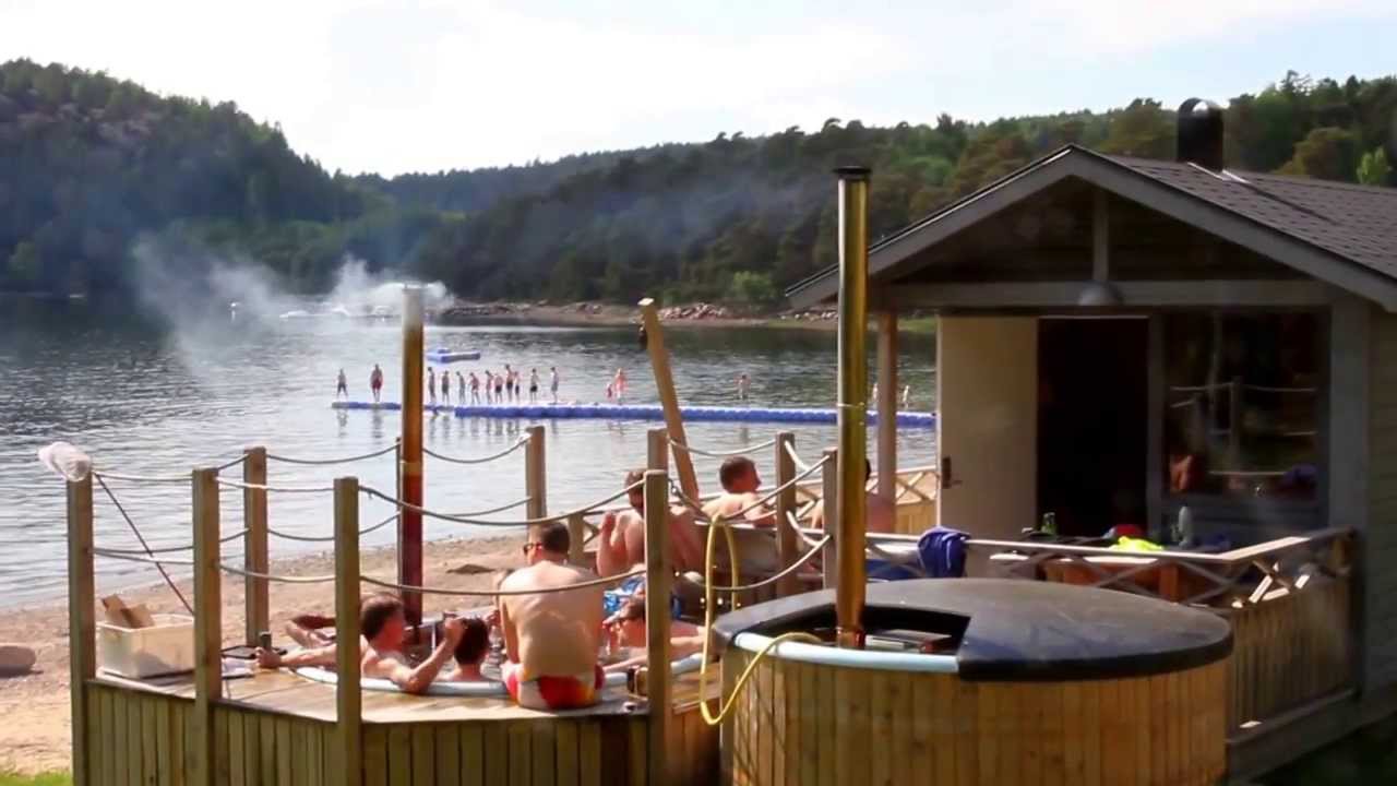 Vedeldad badtunna - YouTube