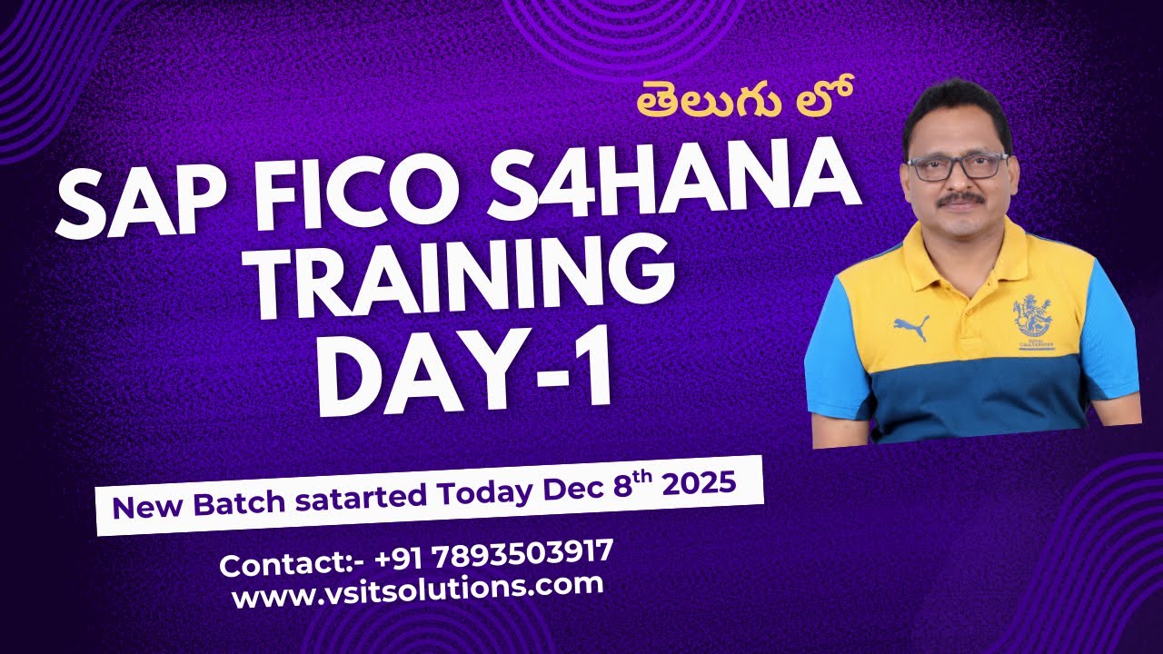 SAP FICO S4 HANA Course | Day-1 | SAP FICO S4 HANA Training #sapfico ...