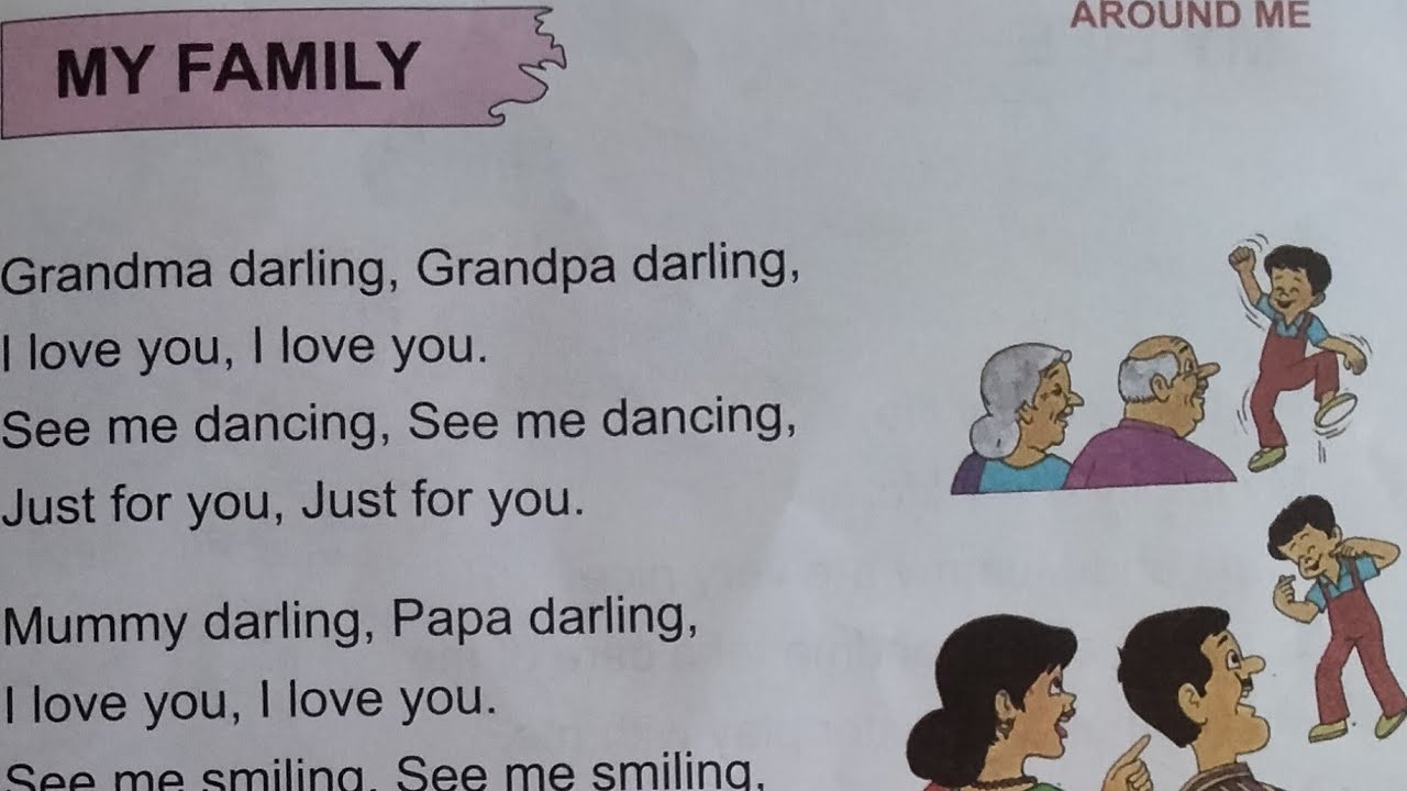 Grandpa Darling Grandma Darling Rhyme 😽. #school #davschool #rhymes ...