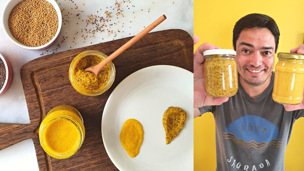2 Tipos de Mostarda Caseira - Com Preços - Minha Cozinha Amarela - YouTube
