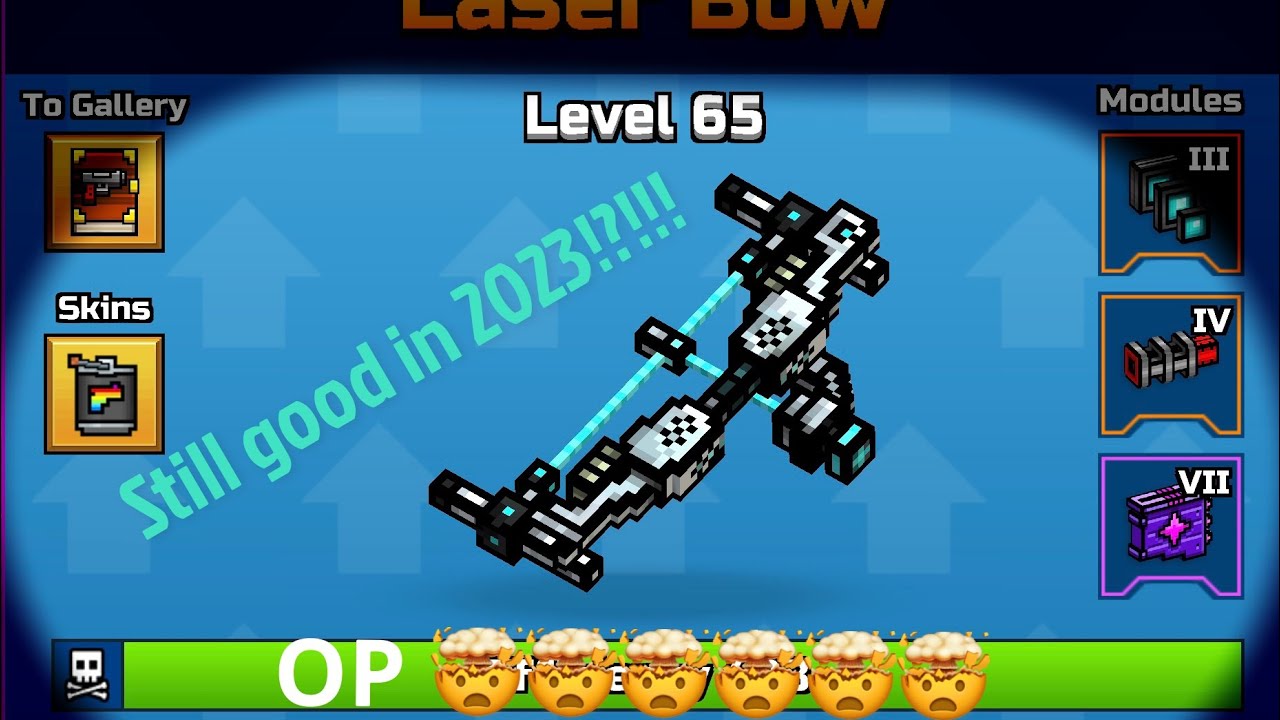 Laser bow OP in 2023?!!?! PG3D - YouTube