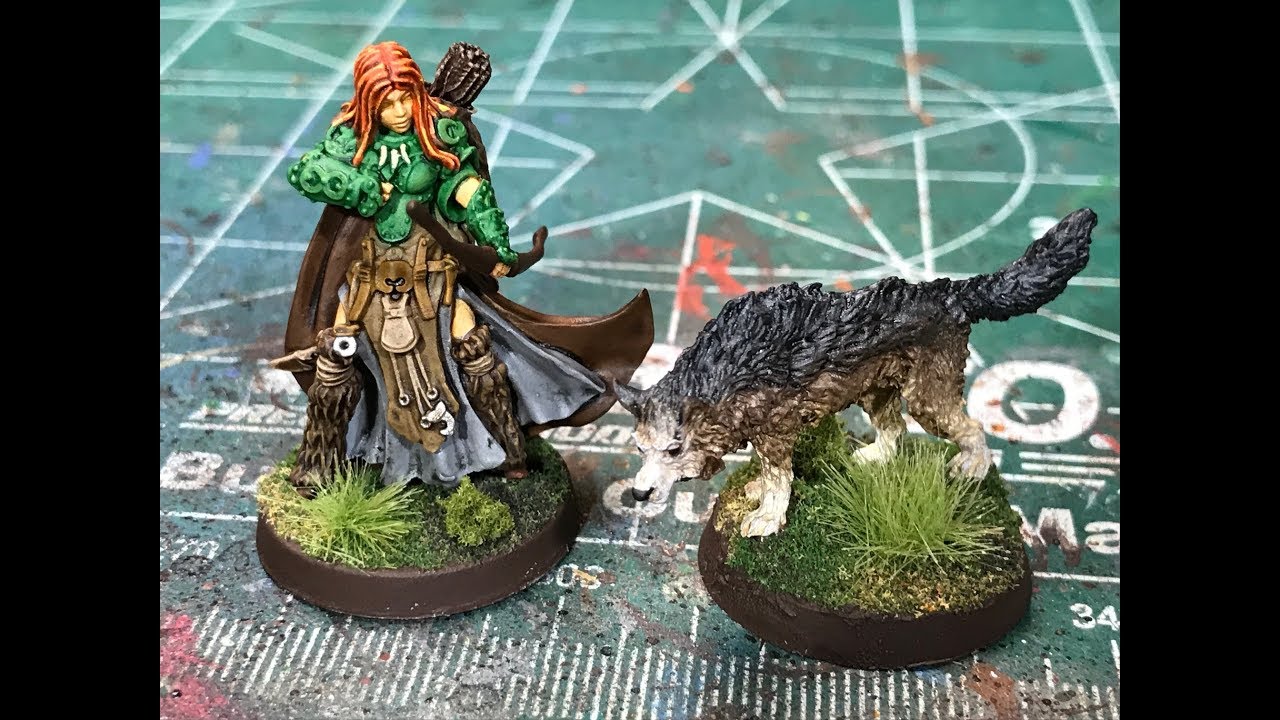 Painting Iconic Pathfinder Character Adowyn - YouTube