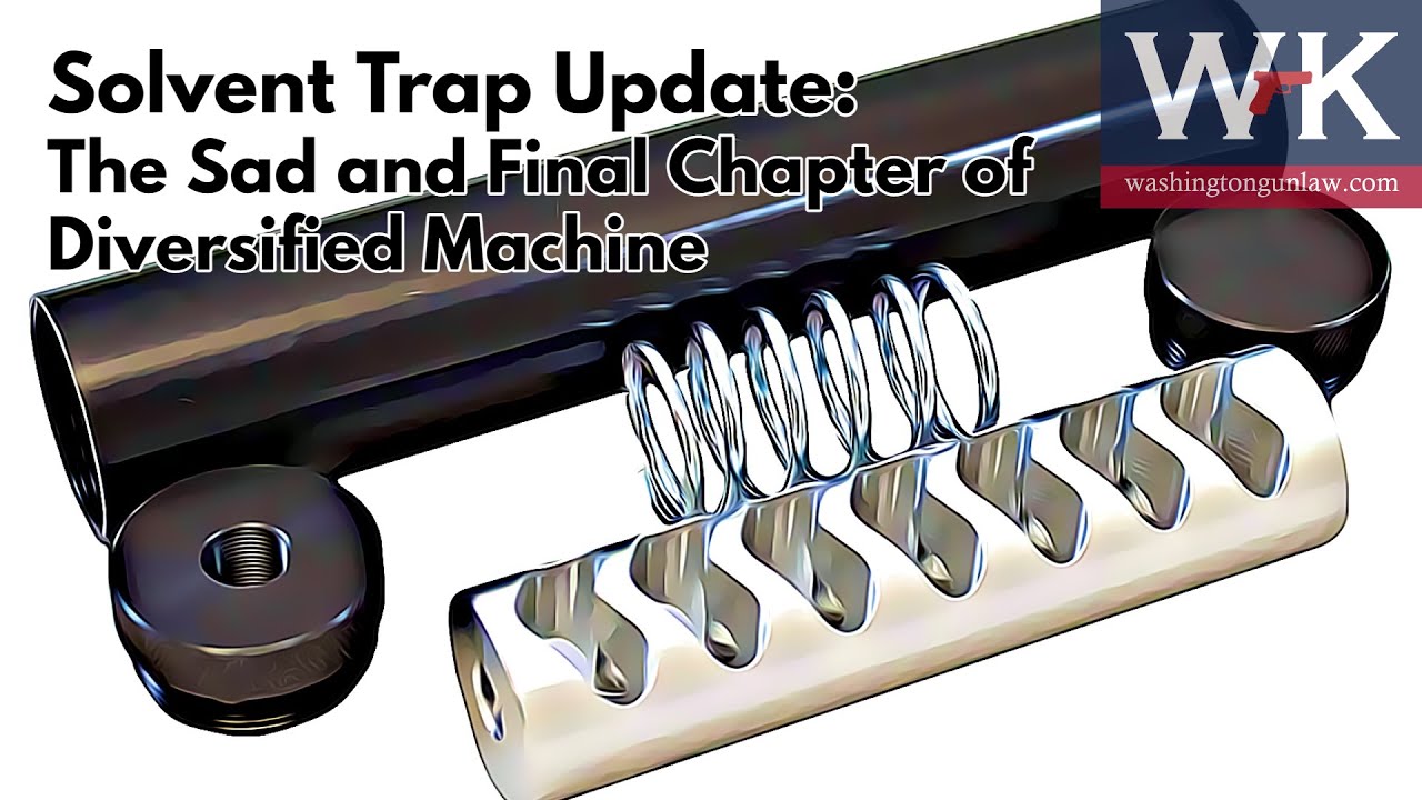 Solvent Trap Update: The Sad and Final Chapter of Diversified Machine ...
