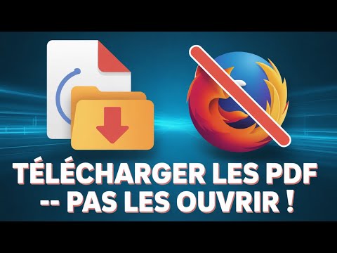 📥 Télécharger les PDF au lieu de les ouvrir sur Firefox 🧠✨