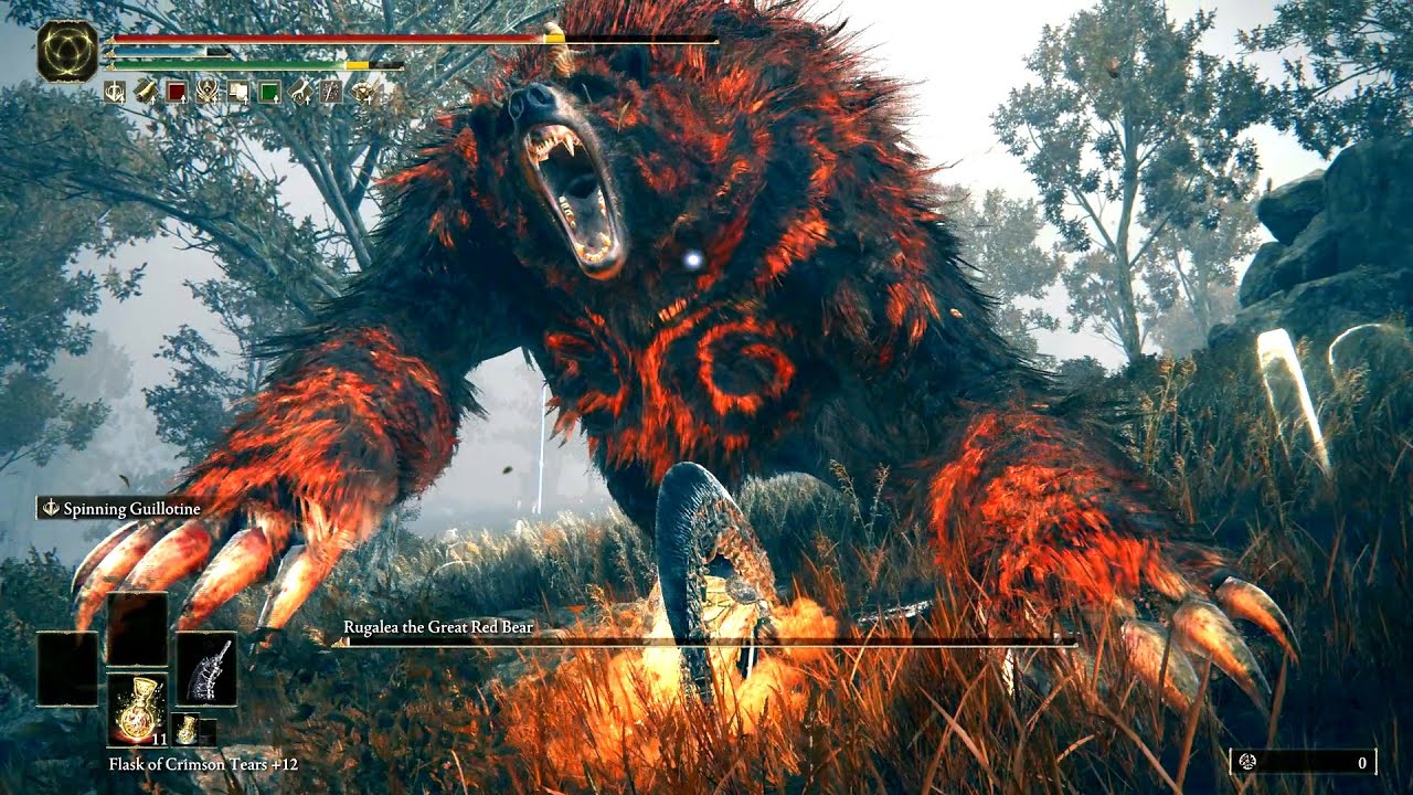 Shadow of the Erdtree DLC - Rugalea the Great Red Bear Boss Guide - YouTube