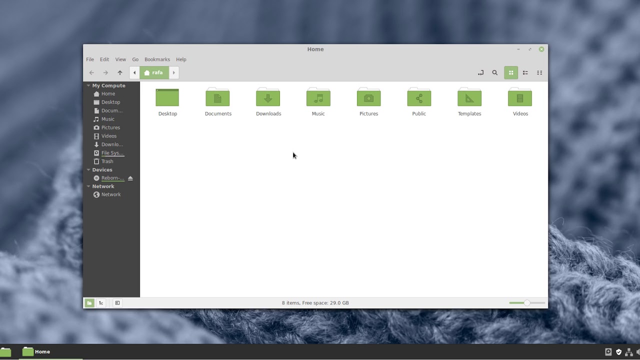 Reborn OS Cinnamon English T2611 with mint y - YouTube
