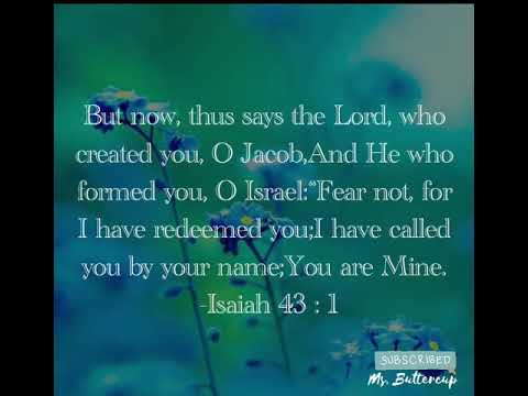 Isaiah 43:1-3 song NKJV - YouTube