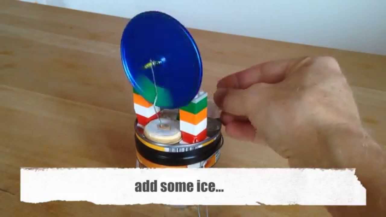 Pringle Stirling Engine "Lego Edition" - YouTube