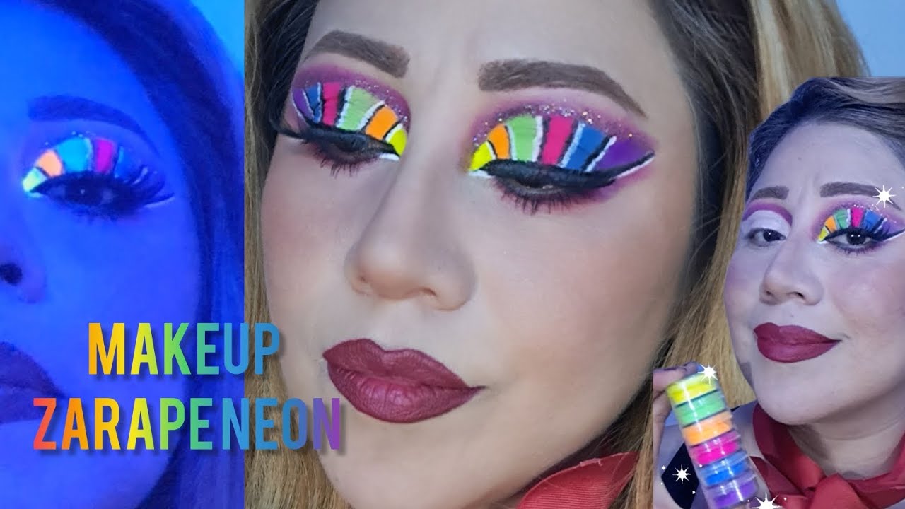 MAQUILLAJE ZARAPE NEON_TUTORIAL MAKEUP @maquillaje.celia.makeup #makeup ...