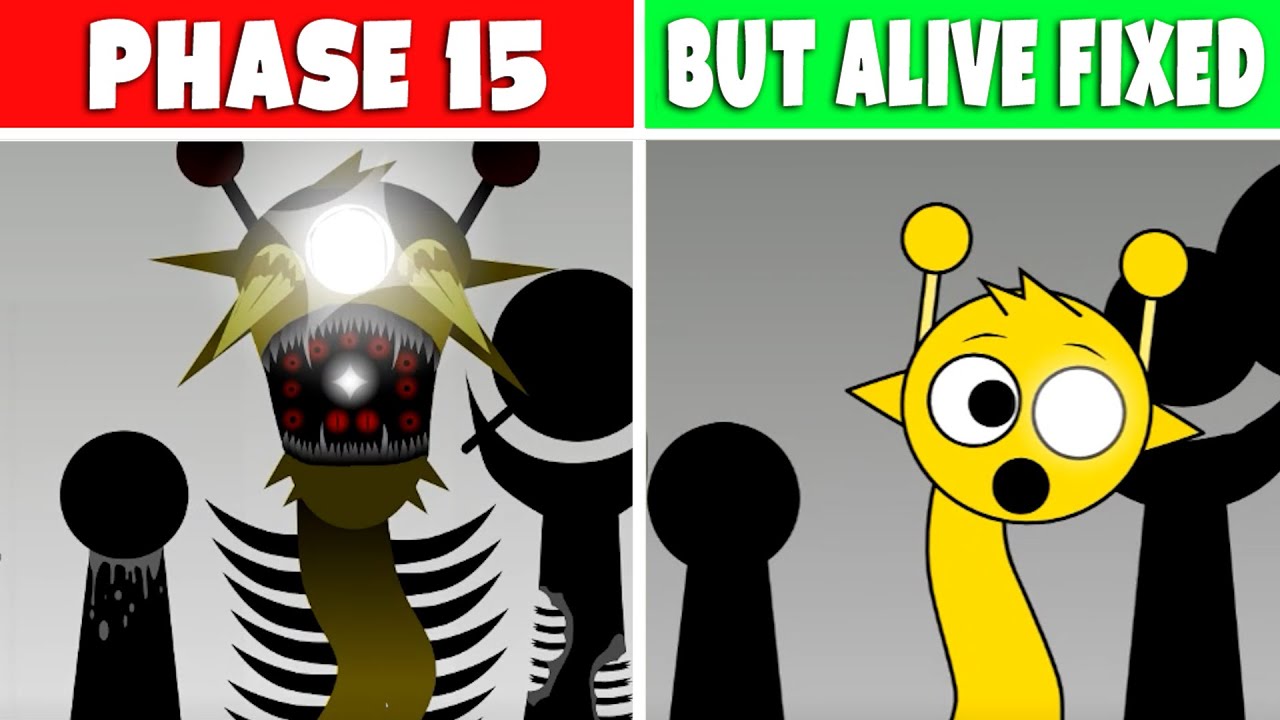 Incredibox sprunki phase 15 but ALIVE NEW FIXED - YouTube