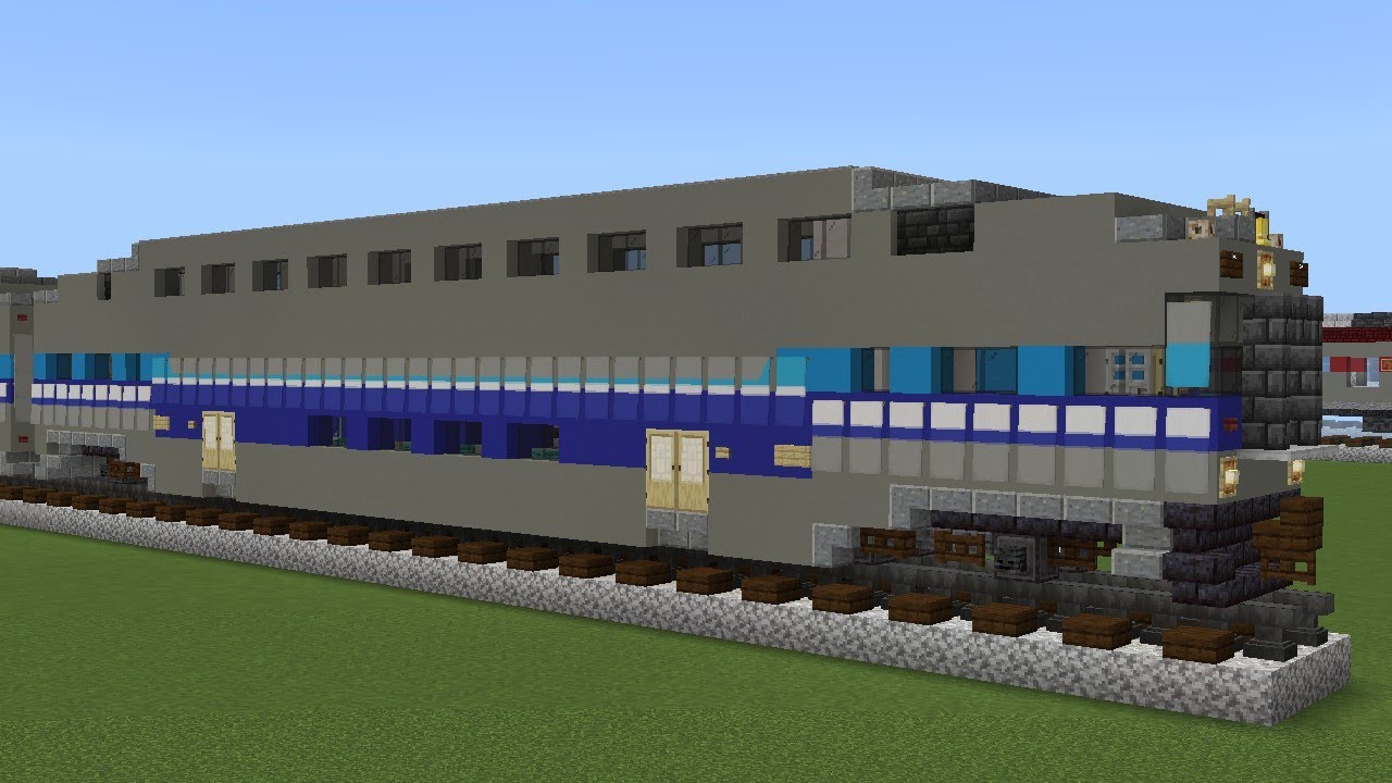 Minecraft Exo Bombardier Bi-level Coach Car Time Lapse Speed Build ...