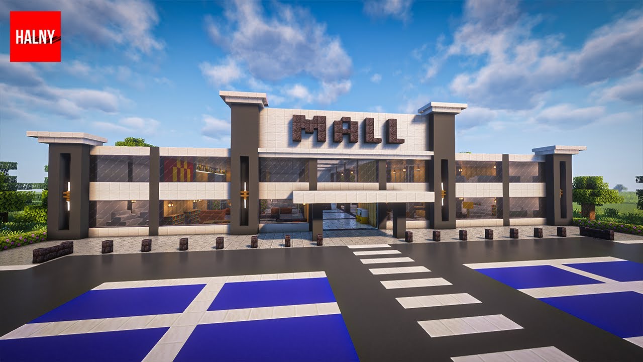 How to build a mall in Minecraft - YouTube