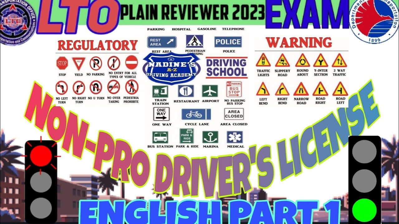 LTO REVIEWER FOR NON-PRO DRIVER'S LICENSE PLAIN - YouTube