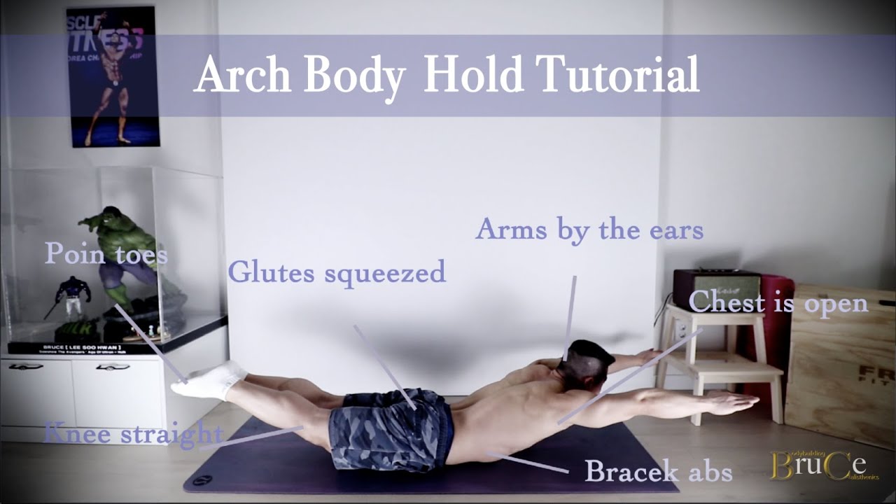 코어운동 복근운동 허리 운동 종류와 방법, 아치바디홀드, Core Exercise, Arch Body Hold Tutorial ...