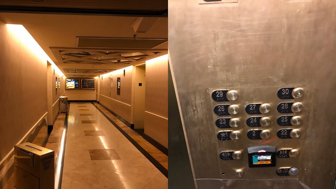 High rise Otis Incline elevators @ Luxor - Las Vegas, NV. - YouTube