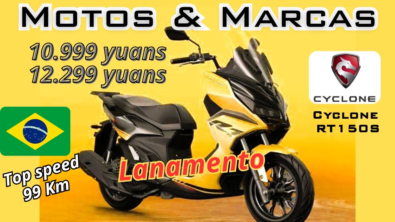 Lançamento do scooter CYCLONE RT150S, top speed 99 Km, preços 10.999 e ...