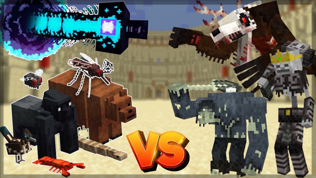 Minecraft: ALEX'S MOBS VS FISH'S UNDEAD RISING ! - BATALHA DE MOBS ...