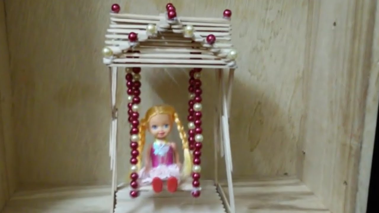 Handmade Doll Swing/DIY swing making - YouTube