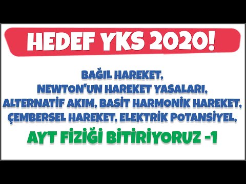 AYT Fiziği Bitiriyoruz -1 Hedef YKS 2020