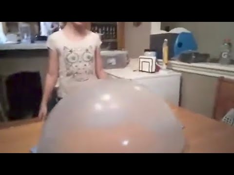Cori making bubbles with slime - YouTube