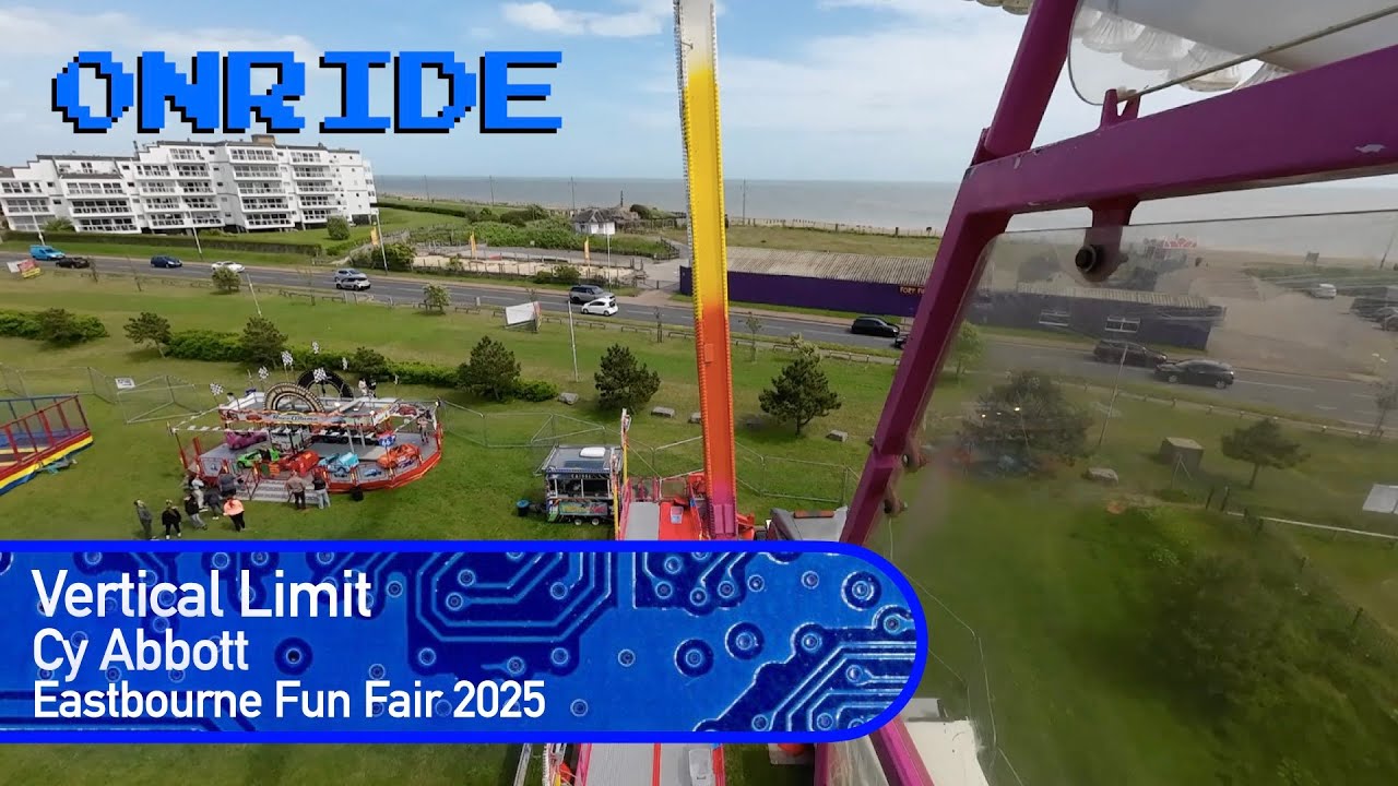 Vertical Limit - Cy Abbott (Onride) @ Eastbourne Fun Fair 2025 - YouTube