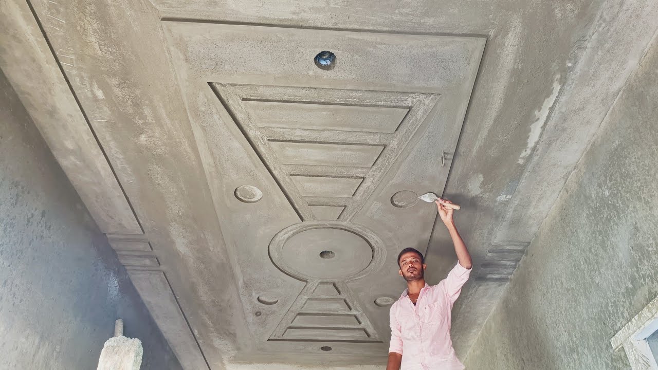 ceiling design will border elevation #design #plastring - YouTube