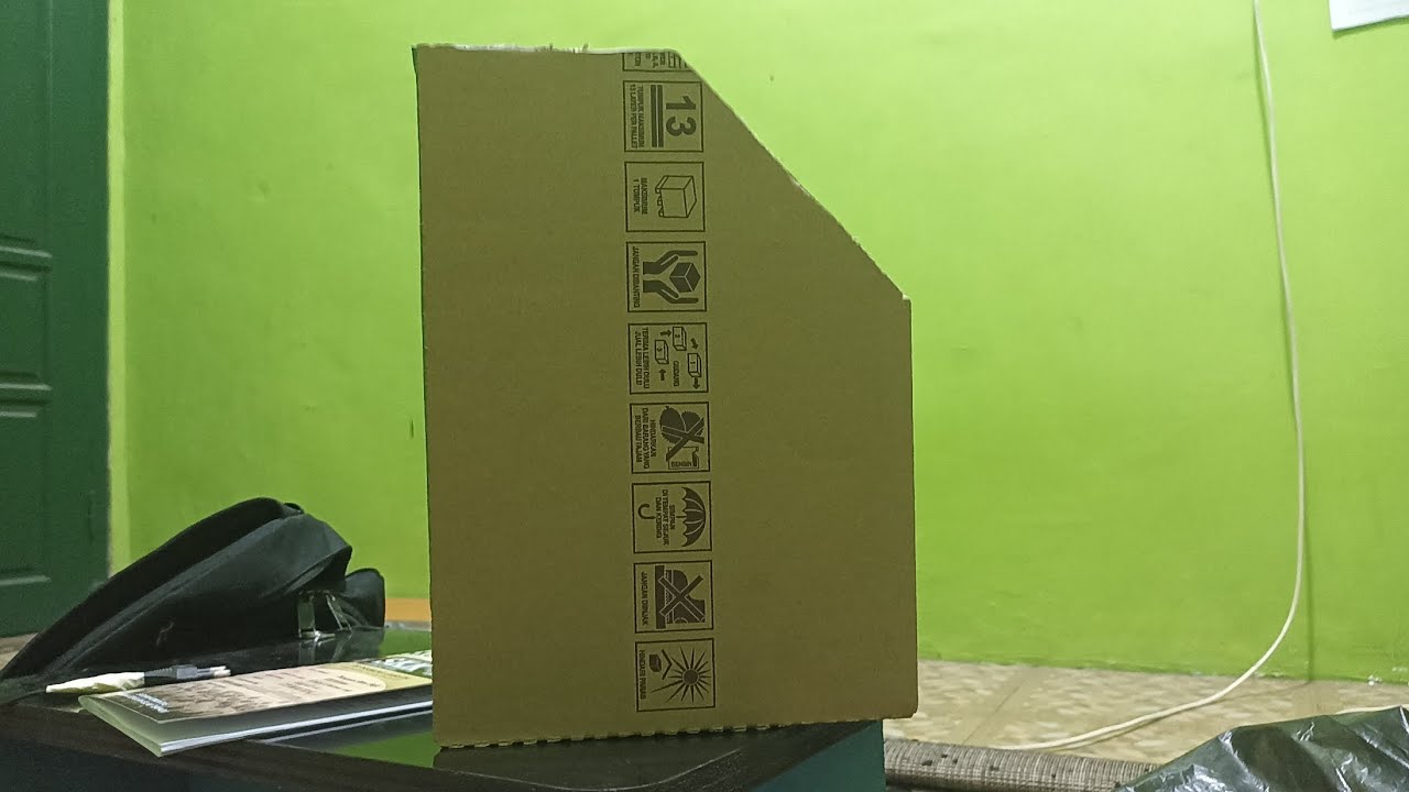 Tutorial cara membuat File Box dari kardus bekas yang ada di rumah ...