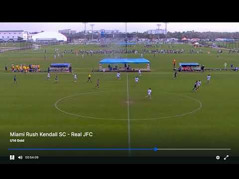 Miami Rush Kendall SC Real JFC 2nd half - YouTube