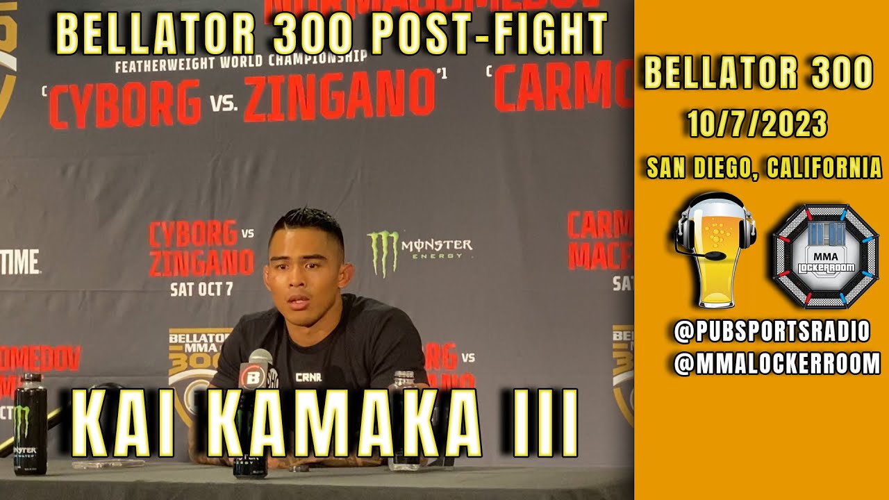Kai Kamaka III Recaps Bellator 300 | Bellator 300 Post-Fight Press Conference | MMALockerRoom ...