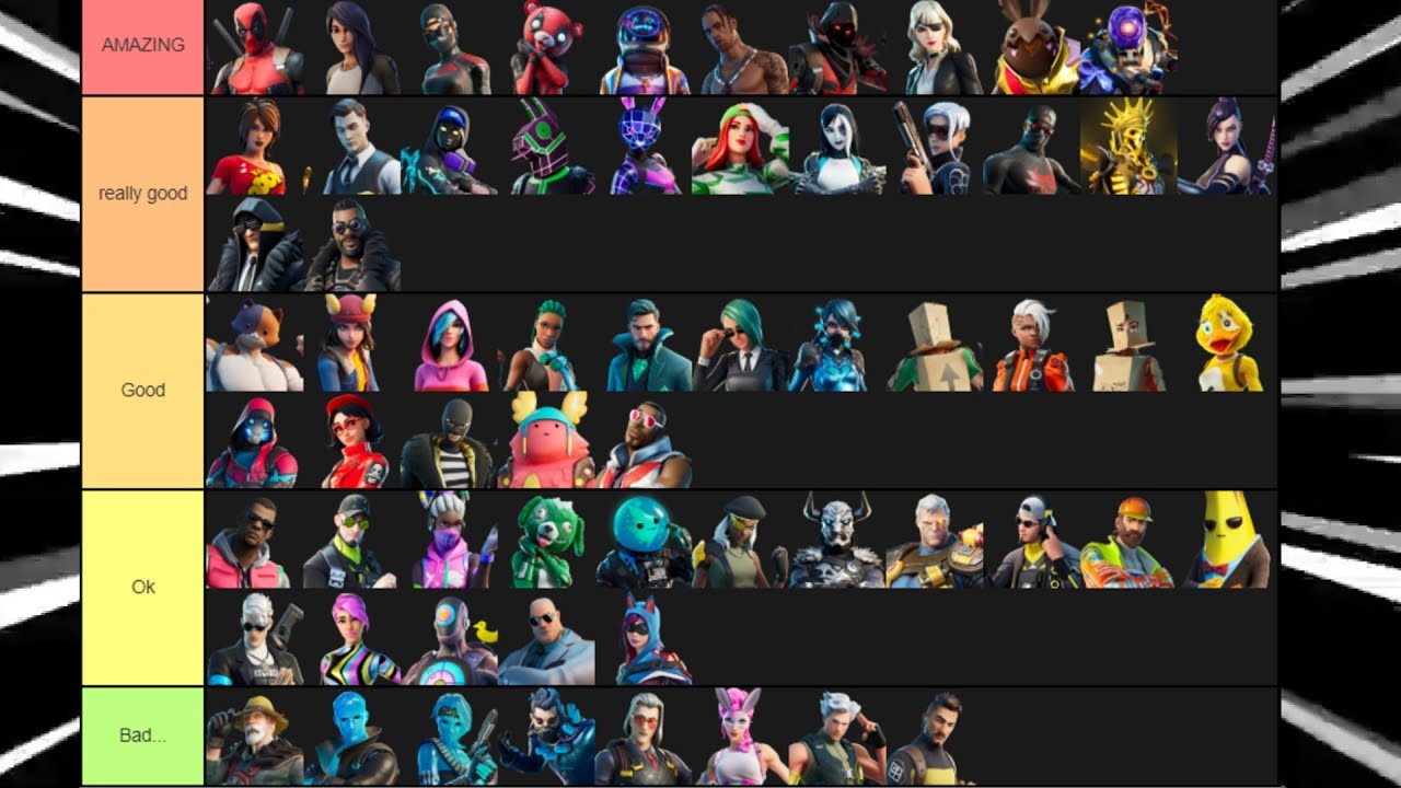 Ranking EVERY Season 12 Fortnite SKIN... - YouTube