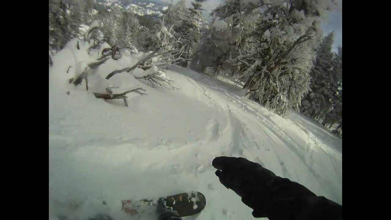 GoPro HD Helmet Cam Snowboarding Bogus Basin #2 - YouTube